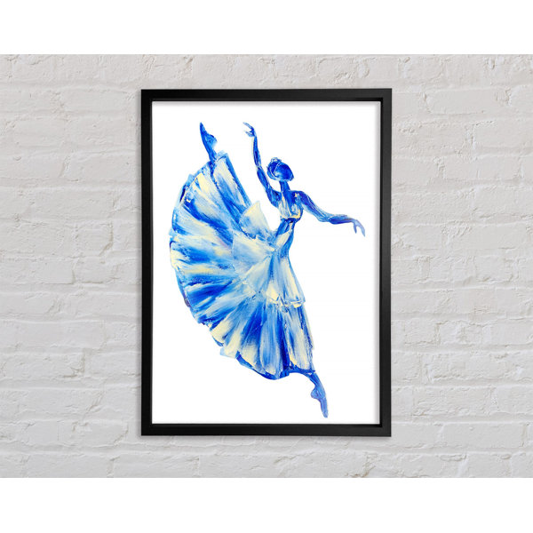 Rosdorf Park Blue Ballerina 11 - Single Picture Frame Art Prints on ...